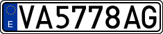 VA 5778 AG, Renault Master (Valladolid) License plates of Spain