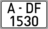 A 1530 DF, Toyota Land Cruiser Prado (Alicante) License plates of Spain