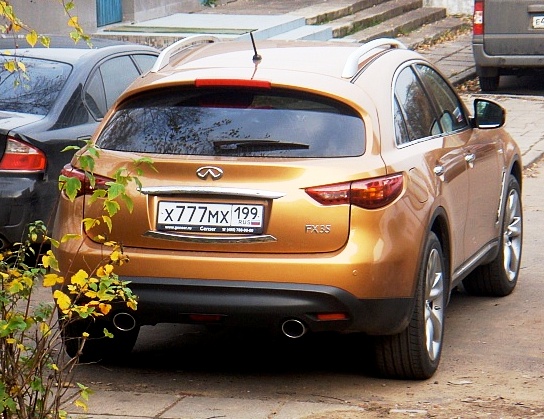 "х 777 мх 199" photos Infiniti QX70/FX-series. Russia